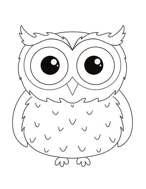 Girly Owl Coloring Pages
