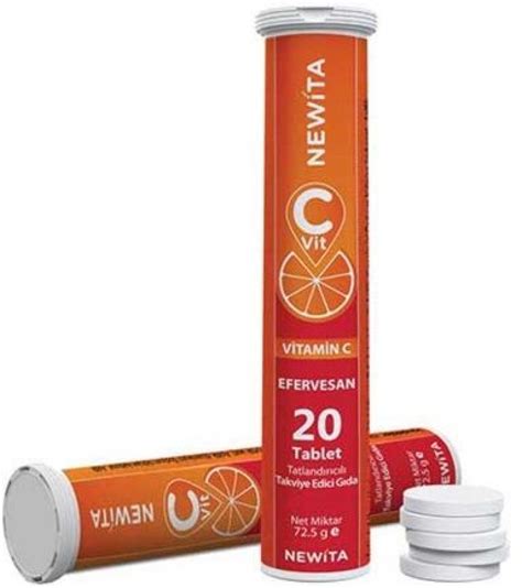 Newita Vitamin C Efervesan Tablet 45 00 TL ye Sipariş