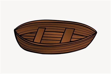 Rowboat Vector Clipart Clip Art Library