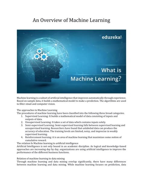 Ppt An Overview Of Machine Learning Powerpoint Presentation Free