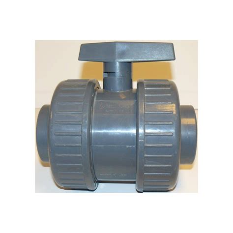 Robinet A Bille Pvc Pression Femelle A Coller Vanne Grise Diam 75