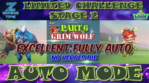 Grim Wolf Limited Challenge Stage Bloodlust Stage Fully Auto