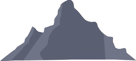 Hill Landscape Nature Mountain Scene Flat Color Icon Vector