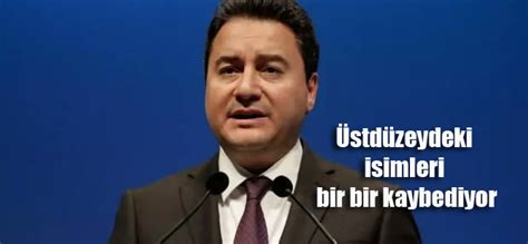 Ali Babacan ın partisinde istifa depremi