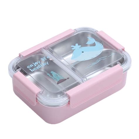 Ml De A O Inoxidvel Dos Desenhos Animados Lunch Box Prova De