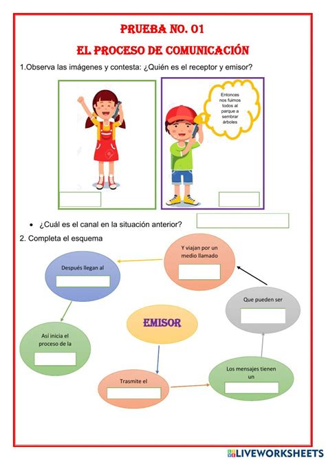 La comunicación interactive activity for TERCER GRADO Elementos de la