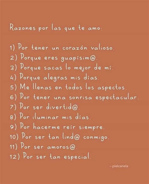 Pin De Valentina14 0 En Frases Razones Por Las Que Te Amo Que Te