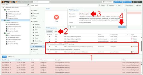 Proxmox Update Package Database Error PeteNetLive