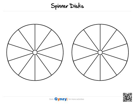 Spinner Wheel Template Printable Word Searches