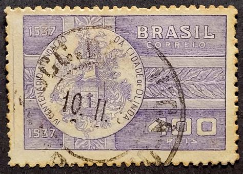 Comemorativos RHM C0128 Usado 400 Réis 4º Centenário de Olinda PE