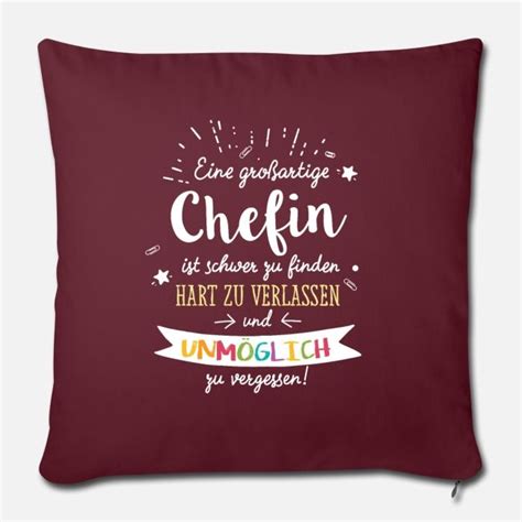 Großartige Chefin Spruch Abschied Geschenk Kissenhülle Presents Quick