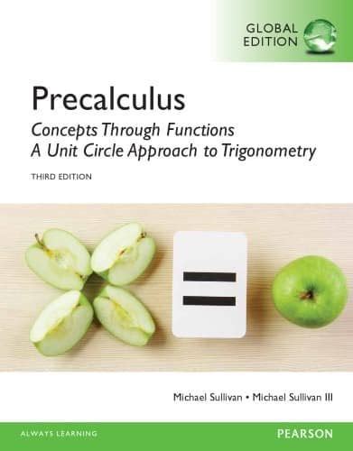 precalculus concepts through functions a unit circle approach to trigonometry 3rd global