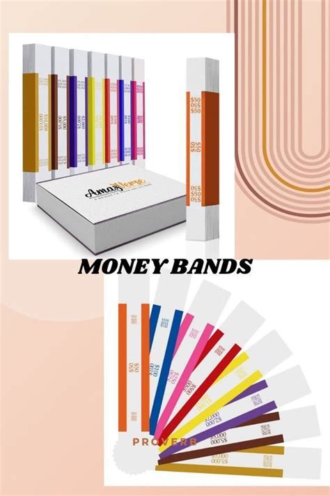 Amazverse Money Bands For Cash Pack Of 400 ABA Standard 8 Colors