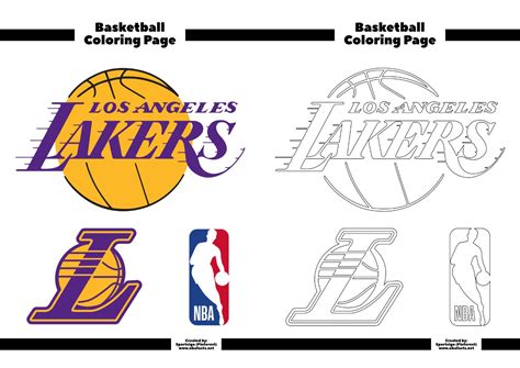 Lakers Players Coloring Pages