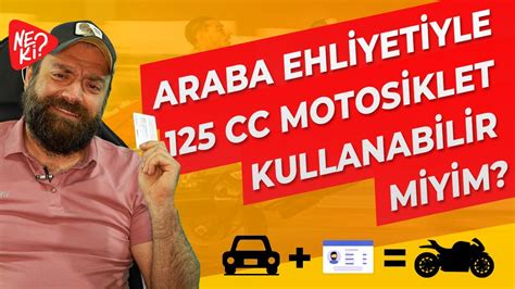 Araba Ehliyetiyle 125 CC Motosiklet Kullanabilir Miyim B Sınıfı
