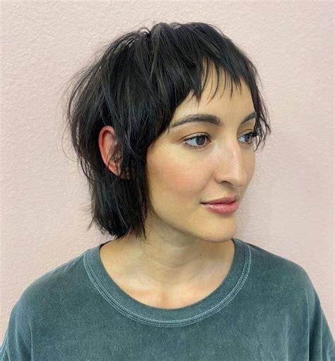 Wolf Cut On Short Straight Hair Hair Styles Thick Hair Styles Short