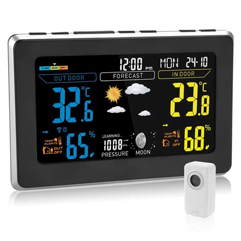 Stations Meteo Stations Météo avec capteur Extérieur sans Fil Station