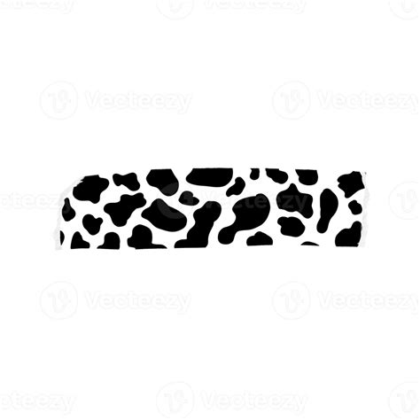 Black Cow Print Tape 22122097 Png