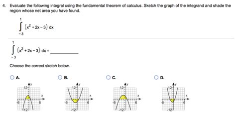 solved 4 evaluate the following integral using the
