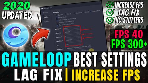 Gameloop Best Settings For Low End PC Laptops Gameloop Lag Fix And