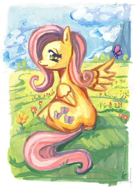 30310 Safe Artist Lexx2dot0 Fluttershy Pony G4 Female Gouache