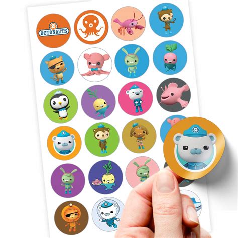 NAJLEPSZE NAJKEJKI DLA DZIECI OKTONAUCI THE OCTONAUTS ZESTAW 24 SZT