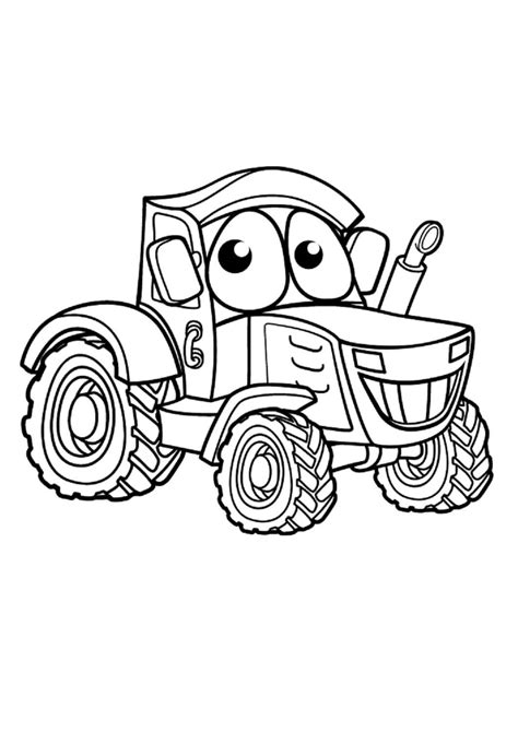 Coloriage Joli Tracteur T L Charger Et Imprimer Gratuit Sur