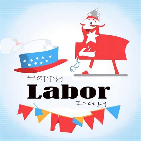 Premium AI Image Vector Greeting Text Of Happy Labor Day
