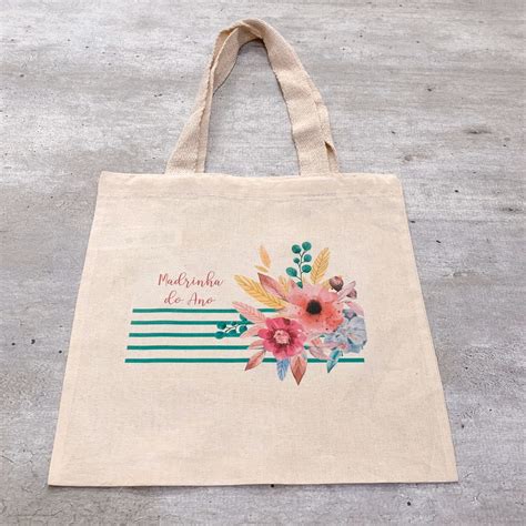 Sacola Ecológica Ecobag Casamento Evento Personalizada Elo7