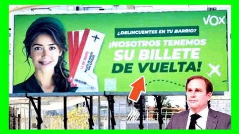 CARTEL DE CAMPAÑA DE VOX CATALUÑA BILLETE DE VUELTA YouTube