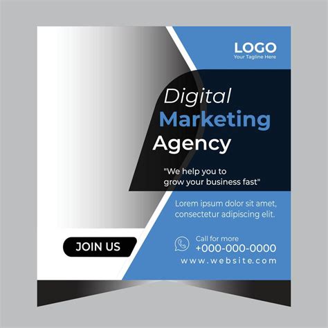 Digital Marketing Social Media Post Template Design For Your Corporate