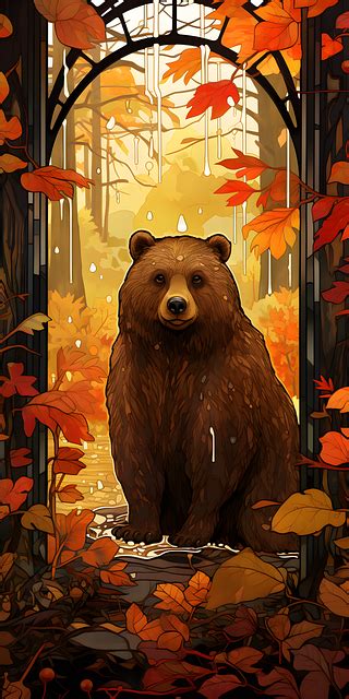 Ai Generiert Herbst Bär Blätter Im Kostenloses Bild auf Pixabay Pixabay
