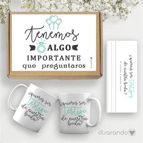 Kit Testigo De Boda Kit Para Pedir Testigo De Boda Regalo Regalos