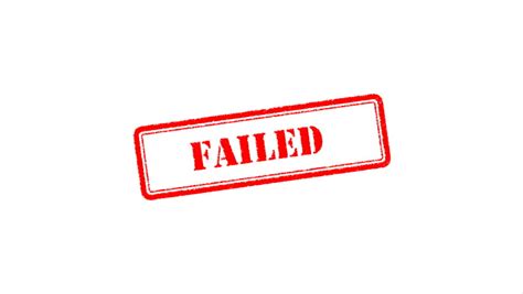 Failed Signed With Red Ink Stock Footage Video Royalty Free