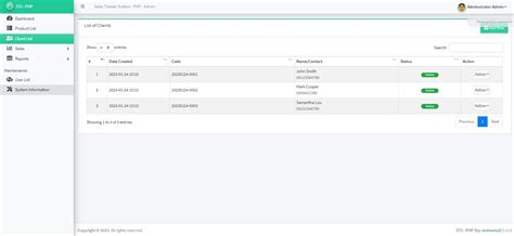 sales tracker management system using php free source code sourcecodester