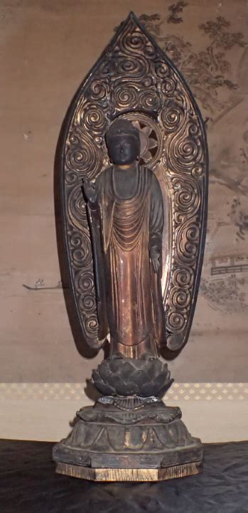 Standing Figure Of Amida Buddha Nihonto Genuine Japanese Swords