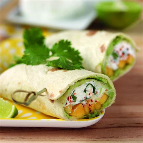 Recette Wraps De Fromage De Ch Vre Frais Mangue Et Avocat
