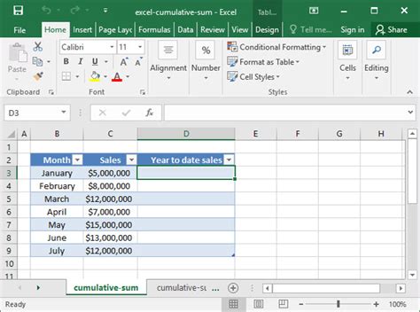 How To Calculate Running Total Or Cumulative Sum In Excel