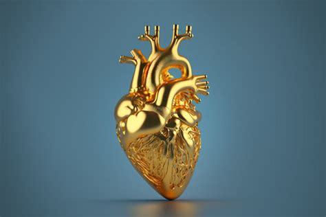Golden Human Heart