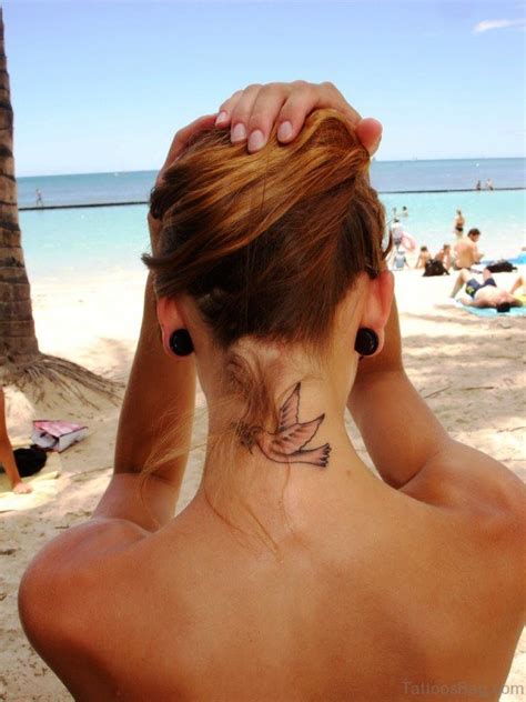 Brilliant Birds Tattoos On Neck