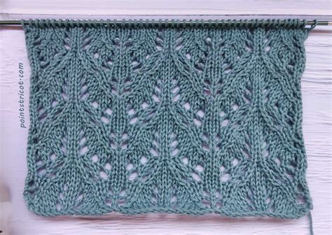 Les points de Tricot Point Ajouré au Tricot