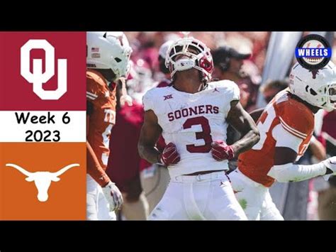 12 Oklahoma Vs 3 Texas AMAZING GAME Red River Rivalry 2023