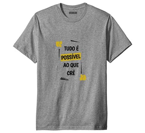 Camiseta B Sica Tudo Poss Vel Ao Que Cr Camisa Gospel Elo