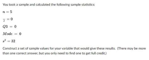 solved you took a sample and calculated the following sample