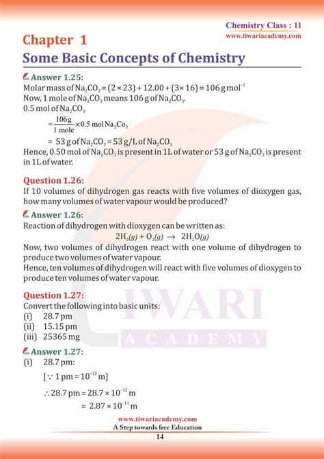 Ncert Solutions For Class Chemistry Chapter In Hindi And English