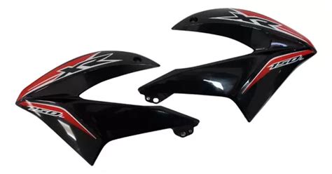 Juego De Cachas Tanque Laterales Negro Original Honda Xr