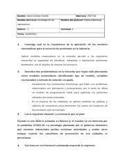 Actividad 1 Investigación de operaciones docx Nombre Arturo Gómez