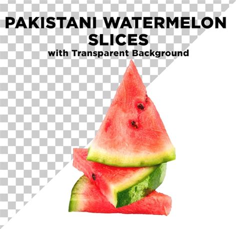 Premium PSD Pakistani Watermelon Slices Photo Psd With Transparent