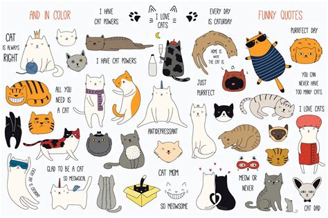 Cute Cat Doodles Vector Graphics Cat Doodle Doodles Cute Doodles
