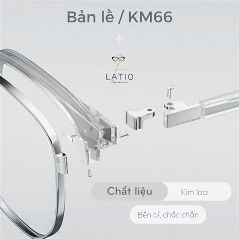 Mua Kính mắt Đổi màu nam nữ LATIO gọng vuông kim loại thời trang xu
